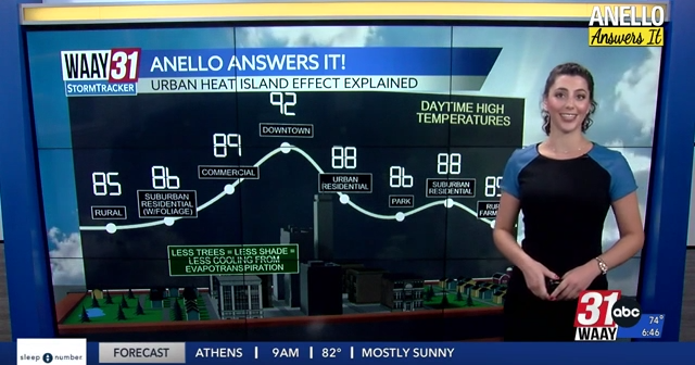 Anello Answers It: Urban Heat Island Effect Explained | Video | waaytv.com