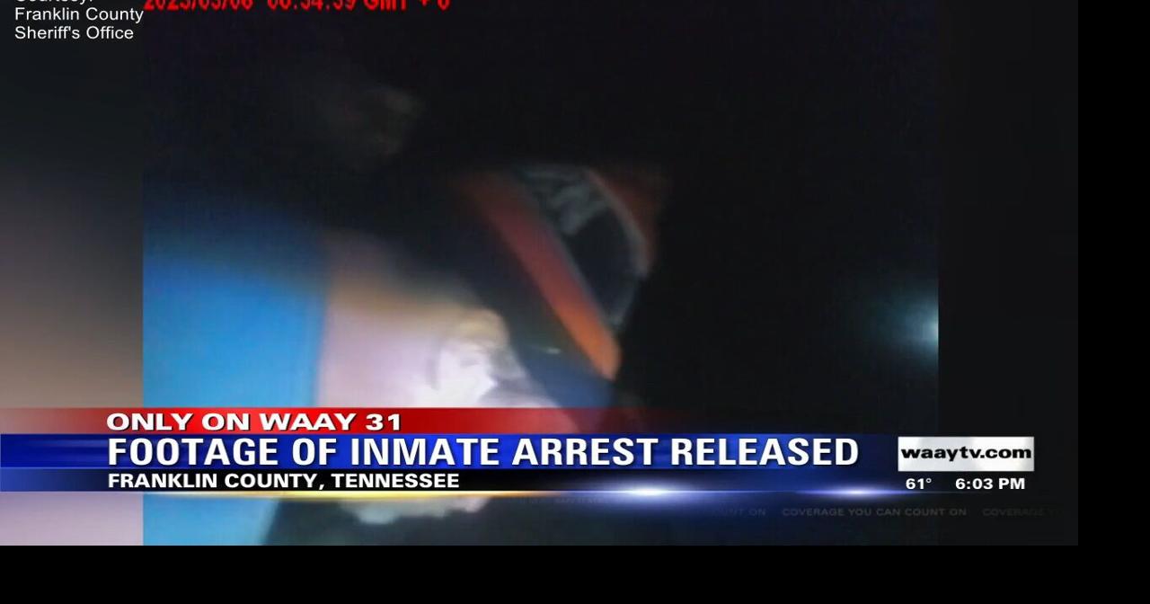 Footage of Inmate Arrest Released | Video | waaytv.com