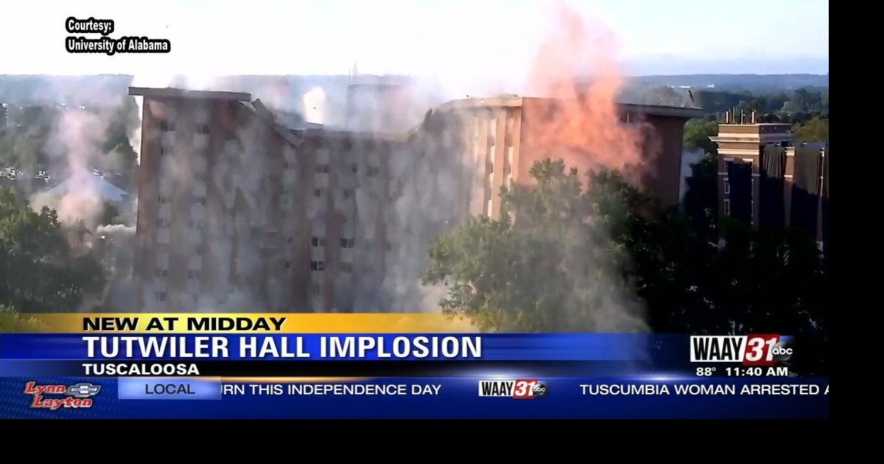 Tutwiler Hall imploded at University of Alabama | Video | waaytv.com
