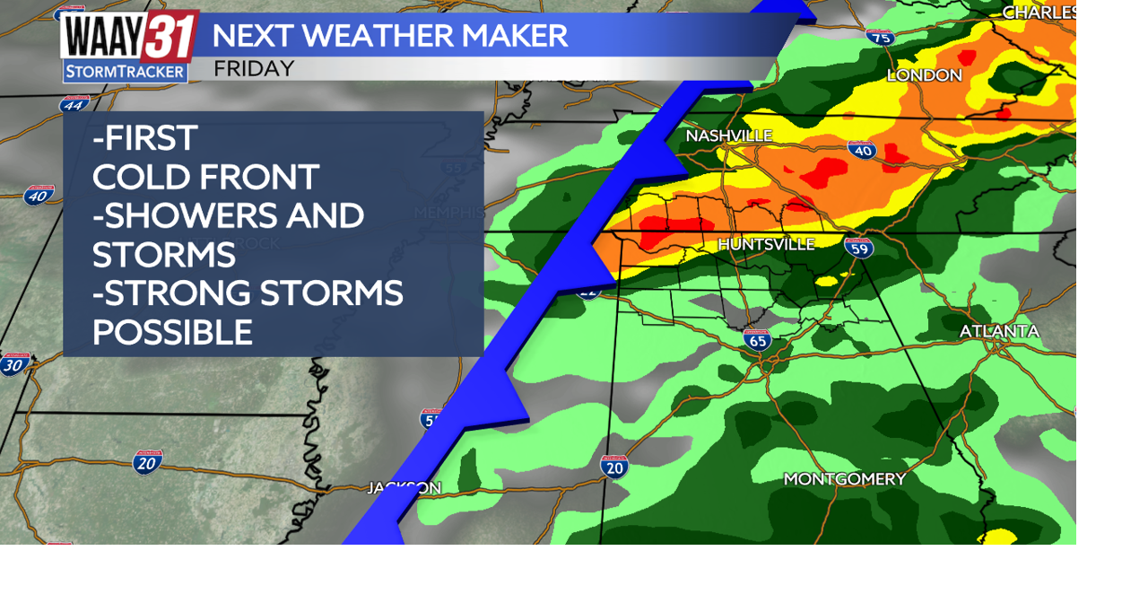 From storms to cold weather next week | News | waaytv.com