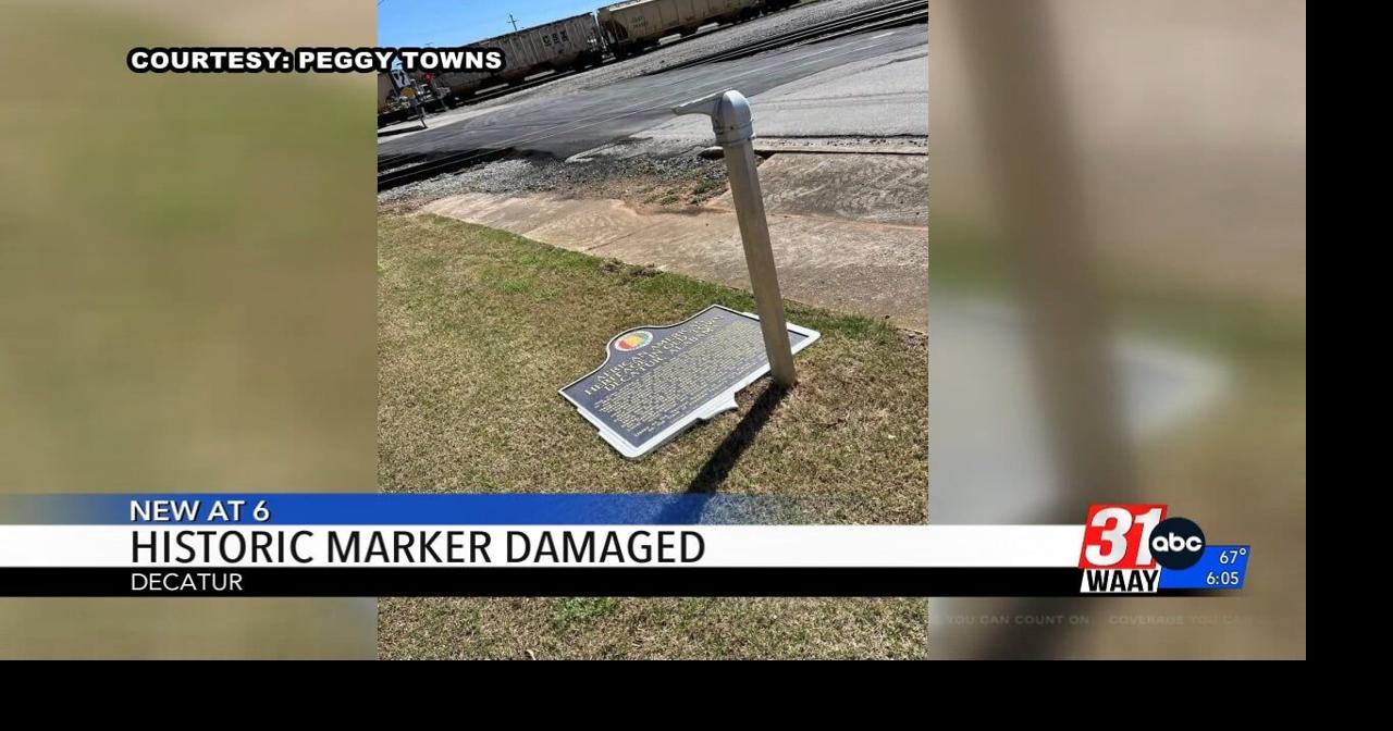 Historic Marker Damaged | Video | waaytv.com