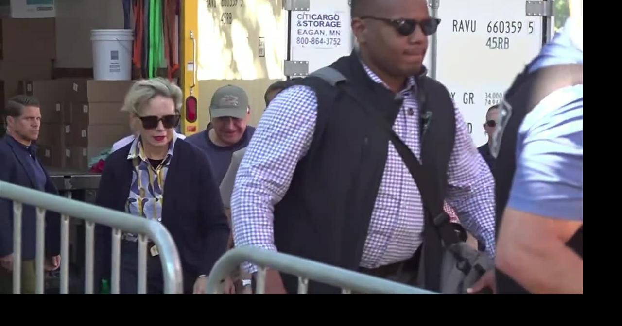 Vice presidential candidate Gov. Tim Walz scoops ice cream at Minnesota ...