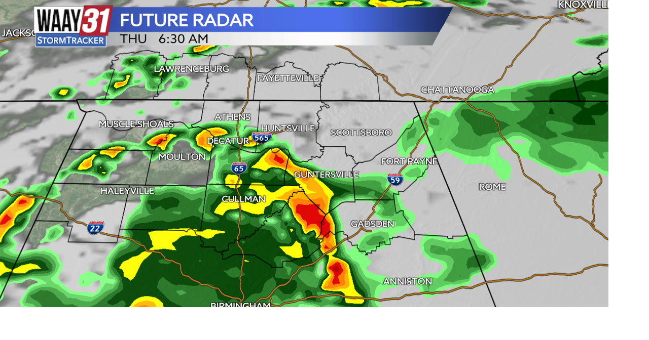 Scattered rain on 31 Triple Doppler for much of the day | News | waaytv.com