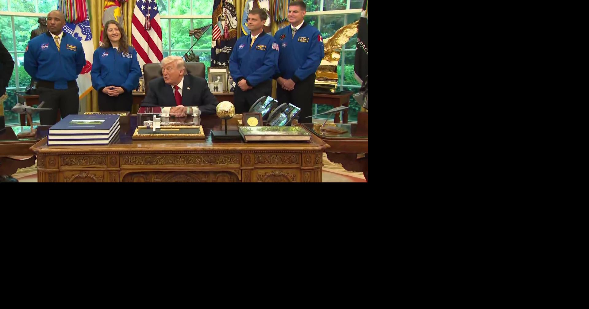 RAW: President Trump Announces Chance for New Moon Landing During His ...