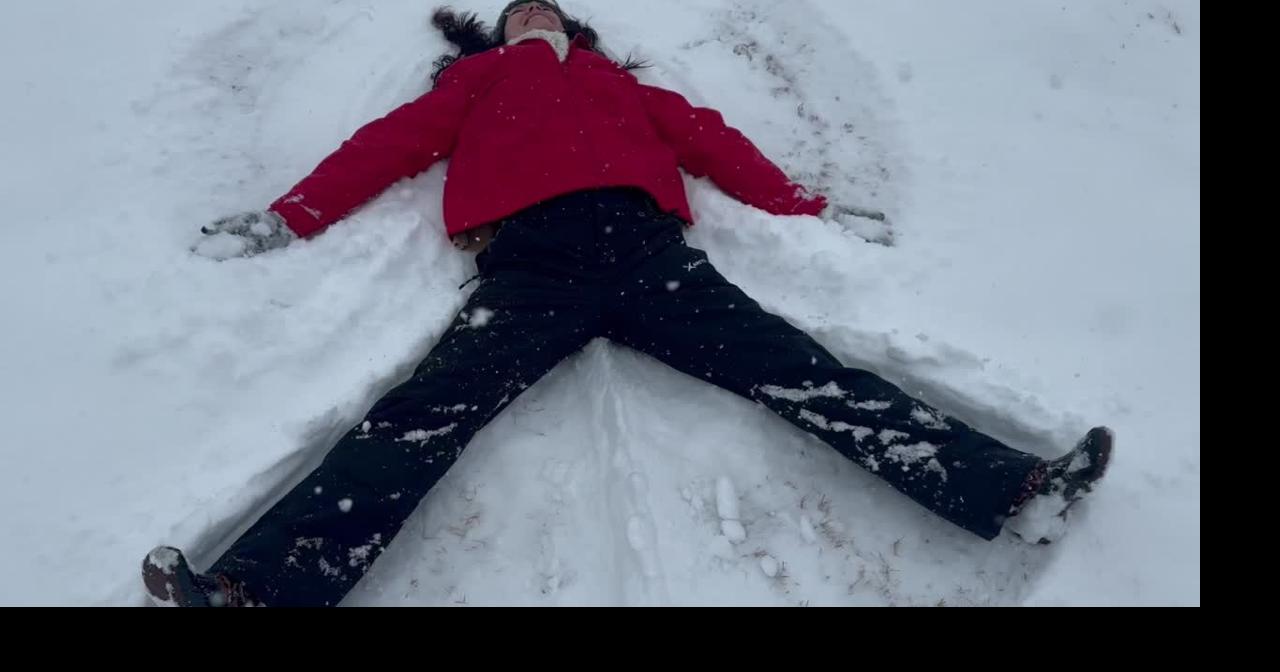 WAAY Meteorologist Amber Kulick shows off her snow angel skills | Video ...