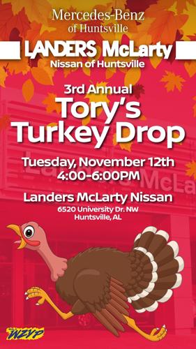 Get a free turkey at the 3rd Annual Tory's Turkey Drop | Connecting ...