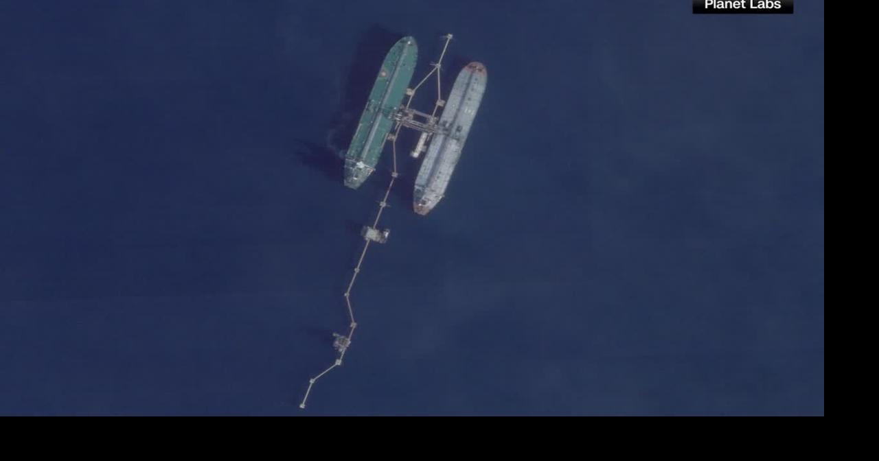 Satellite image shows seized oil tanker at oil terminal in Venezuela ...