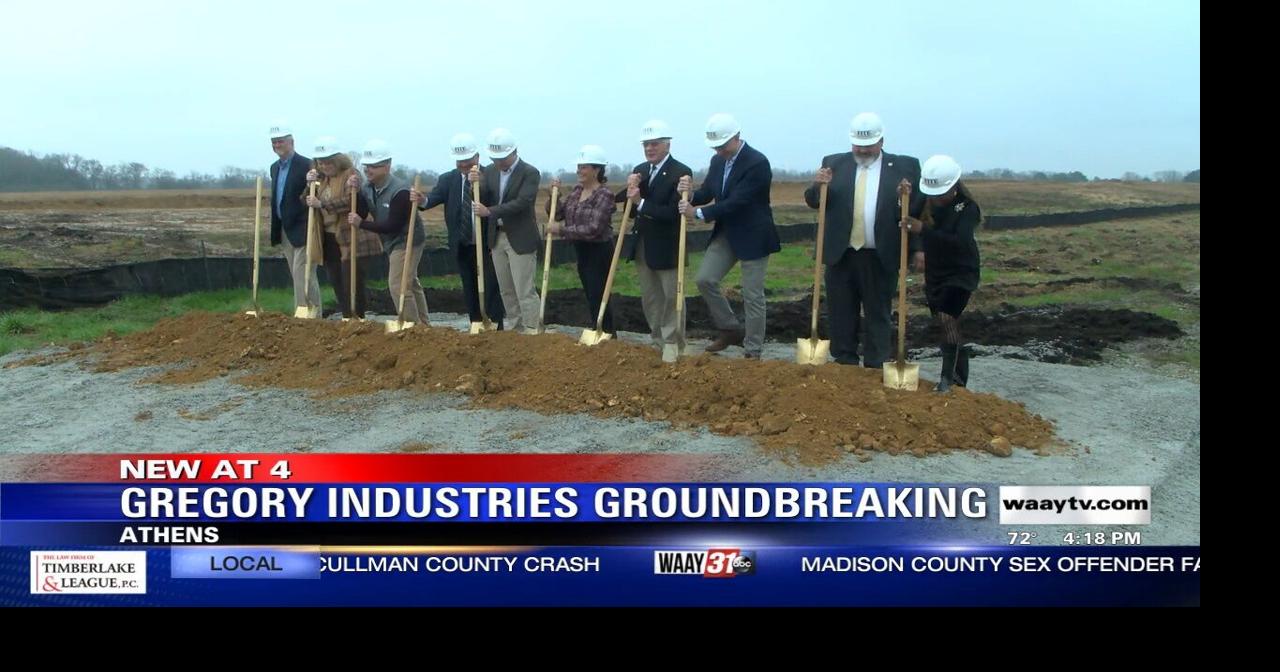 Gregory Industries breaks ground on new Athens facility | Video ...