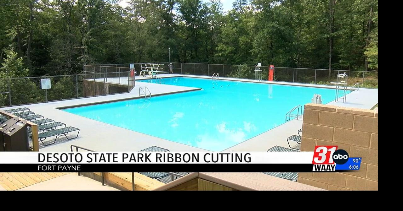 Fort Payne celebrates new pool house at DeSoto State Park | Video ...