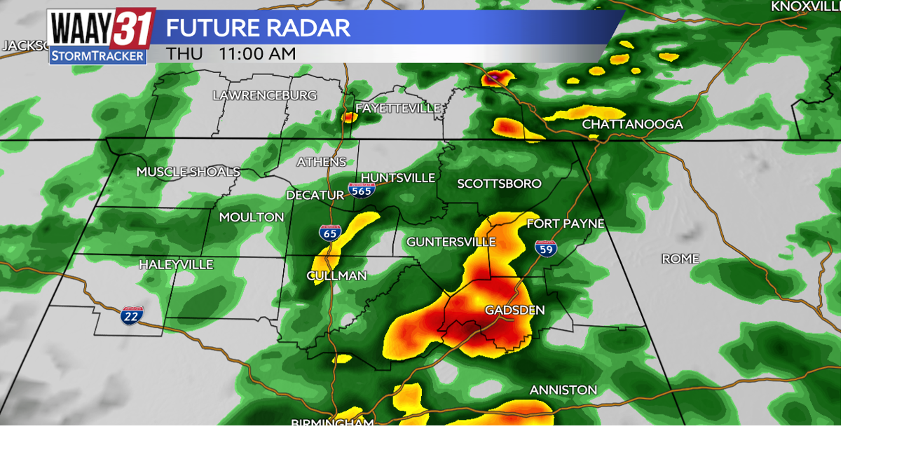 More rain to wrap up the week | News | waaytv.com