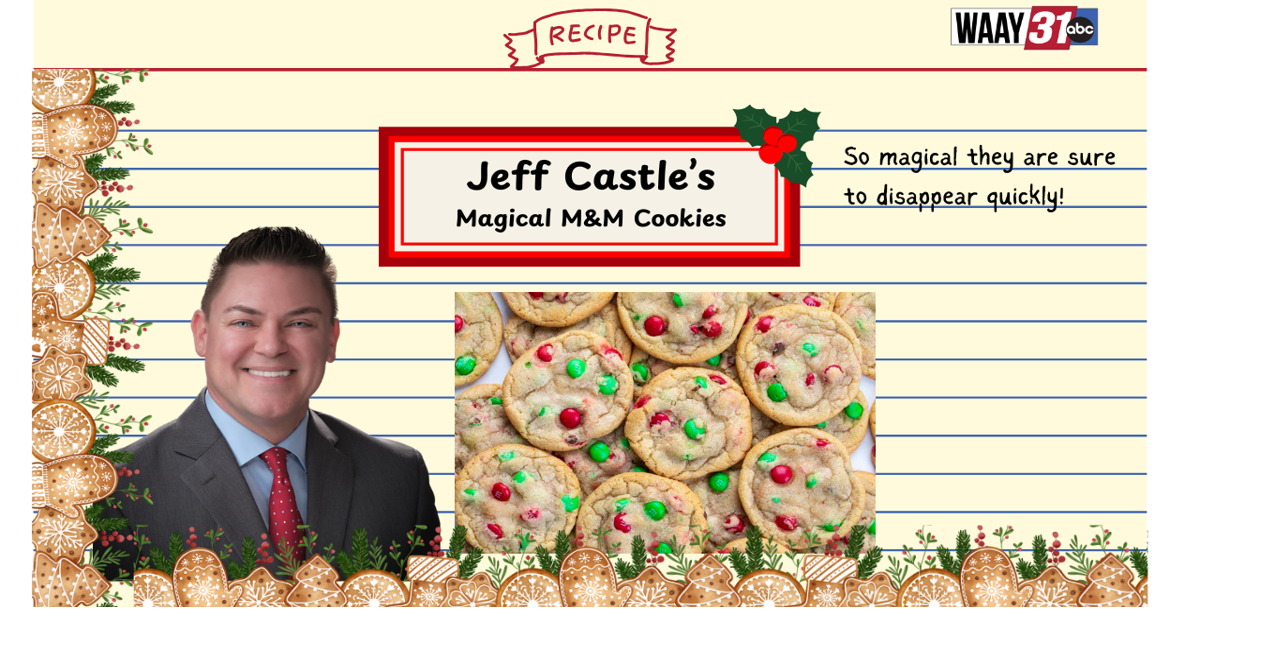 Jeff Castle's Magical M&M Cookies | Cookie Exchange | waaytv.com