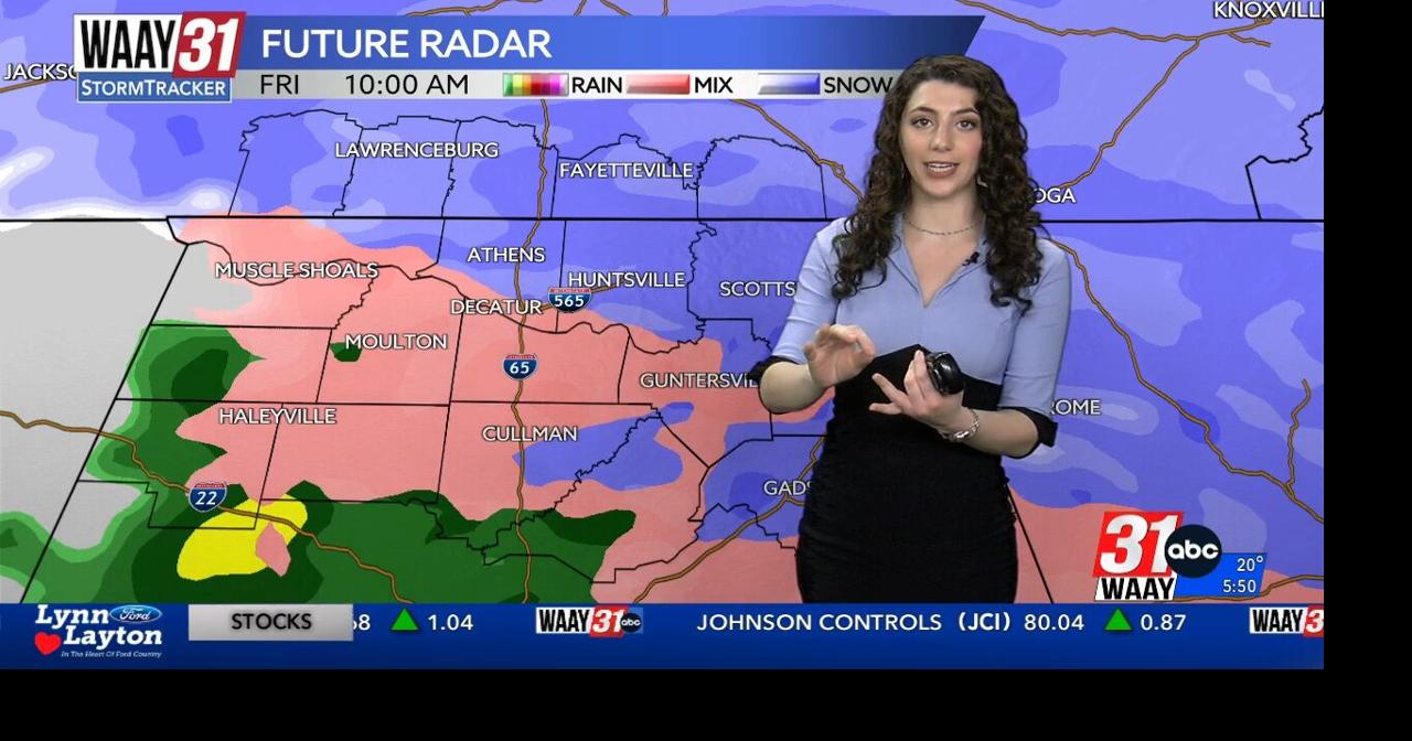 Future radar update with some changes in the forecast | Video | waaytv.com