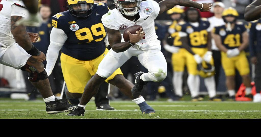 Michigan beats Alabama 27-20 in overtime on Blake Corum's TD run to ...
