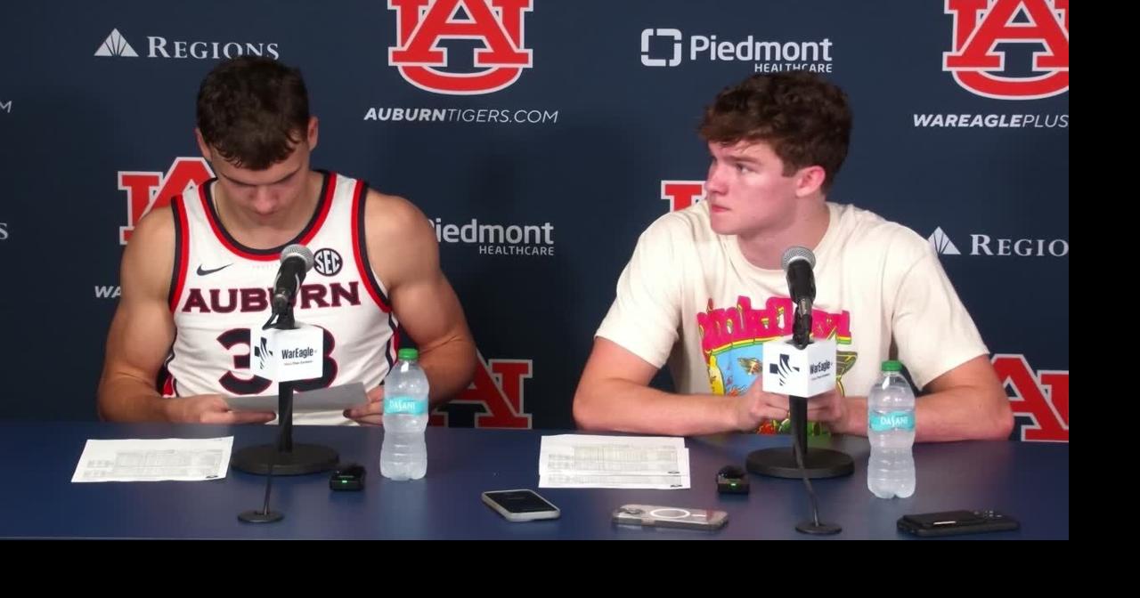 RAW: Auburn basketball's Simon Walker, Filip Jovic on giving Jackson ...