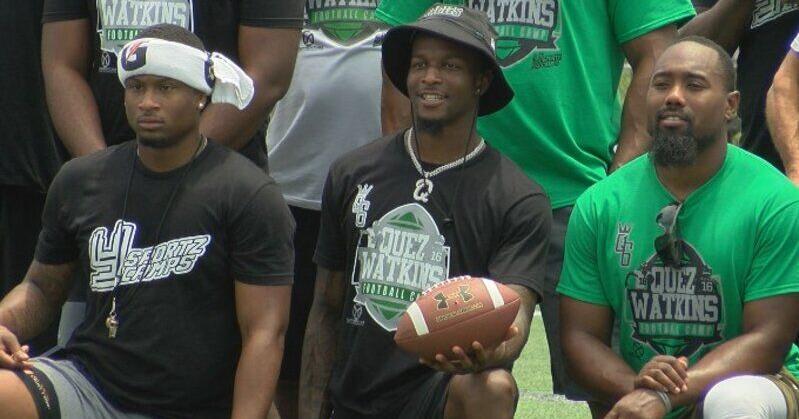 Eagles' Quez Watkins hosts football camp in Athens | Community Events ...