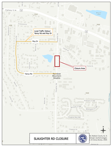 Portion of Slaughter Road to close in Madison for bridge replacement ...