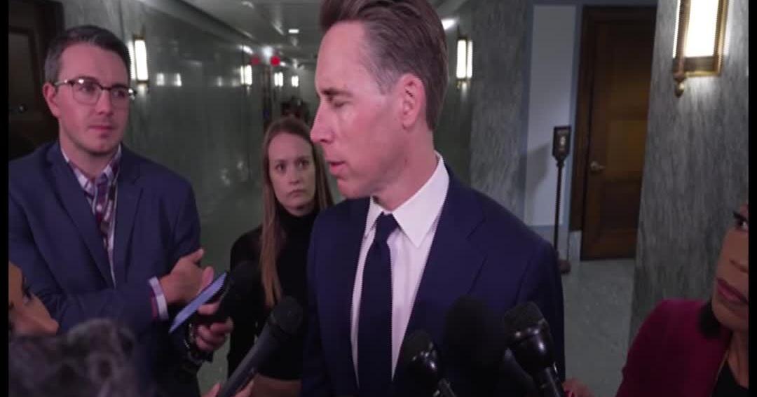 Republican US Sen. Josh Hawley says Congress at fault for not feeding ...