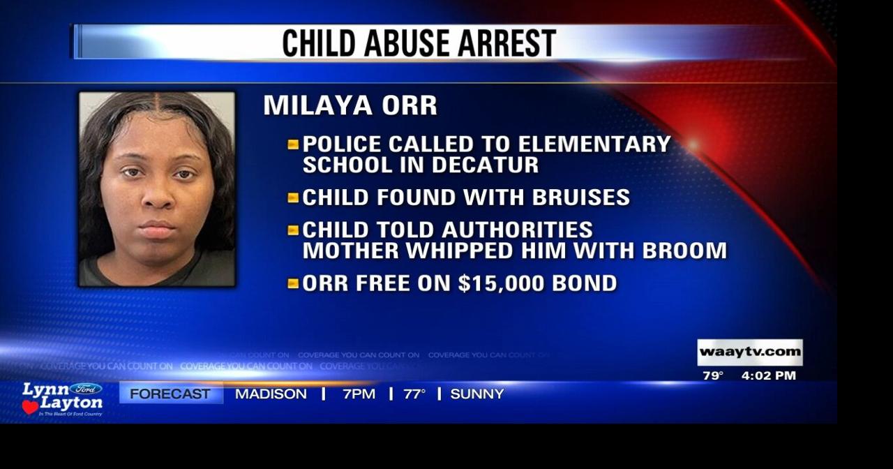 Alabama mother arrested after child says she beat them with broom ...