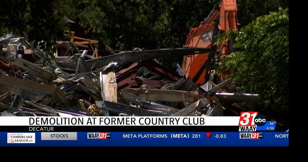 Demolition begins at former Decatur Country Club | Video | waaytv.com