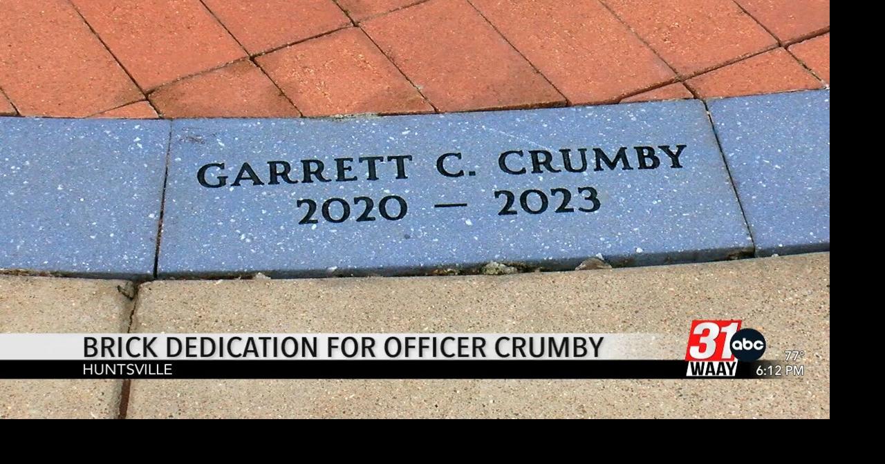 Brick Dedication For Officer Crumby | Video | waaytv.com