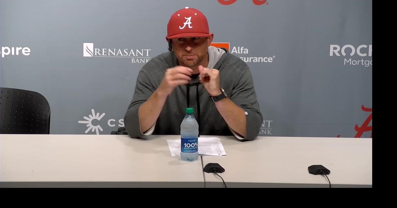 Head Coach Rob Vaughn on Alabama baseball's first SEC loss of the ...