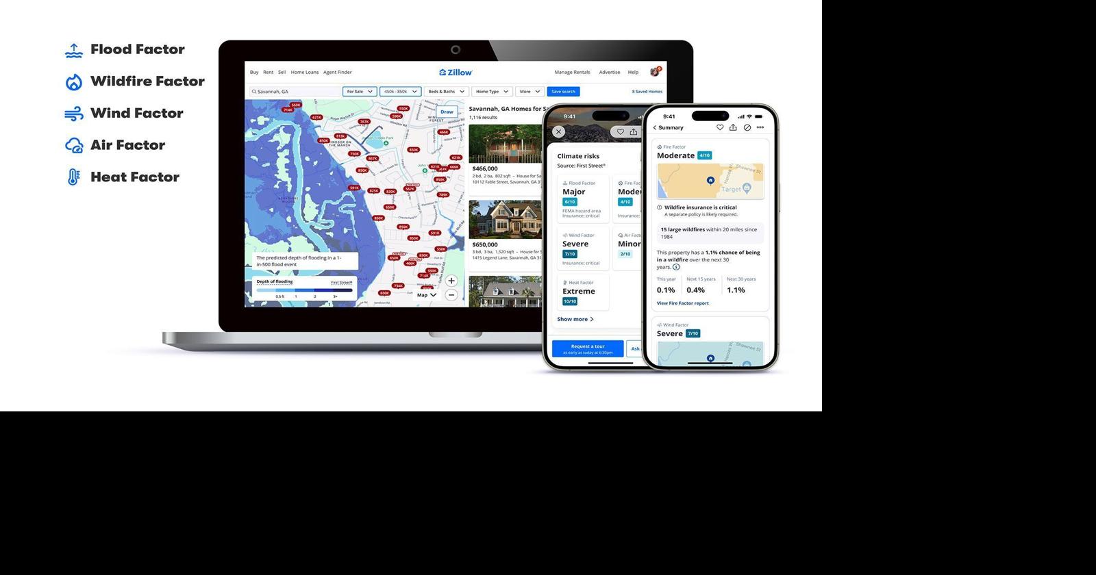 You can now see climate risk data when shopping for a home on Zillow ...