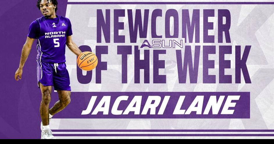 Jacari Lane earns third ASUN Newcomer of the Week Award | News | waaytv.com