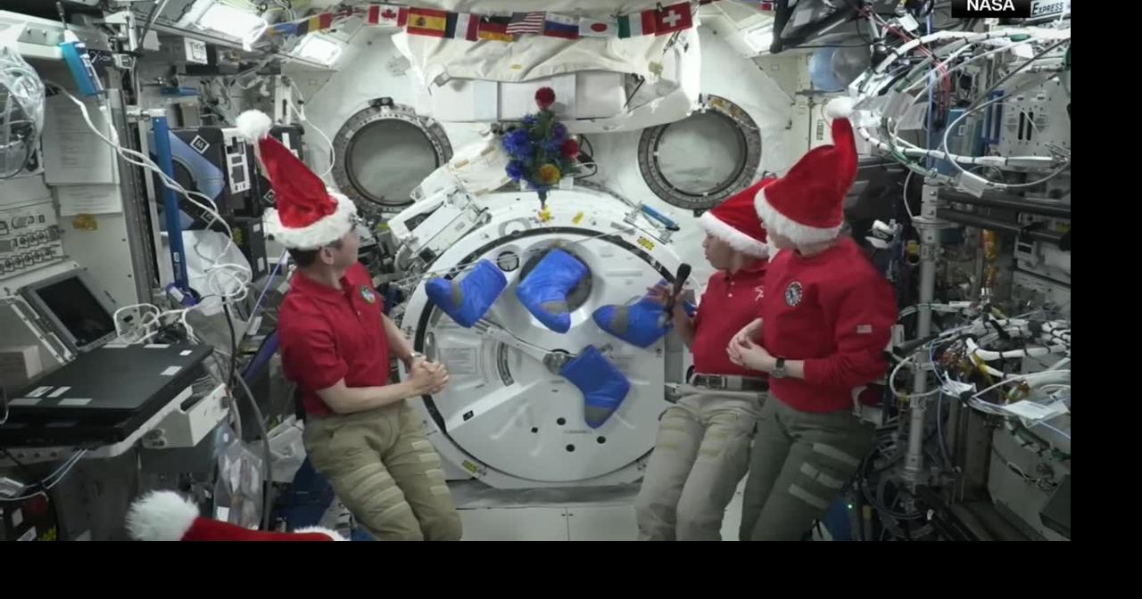 NASA astronauts share holiday message from International Space Station ...