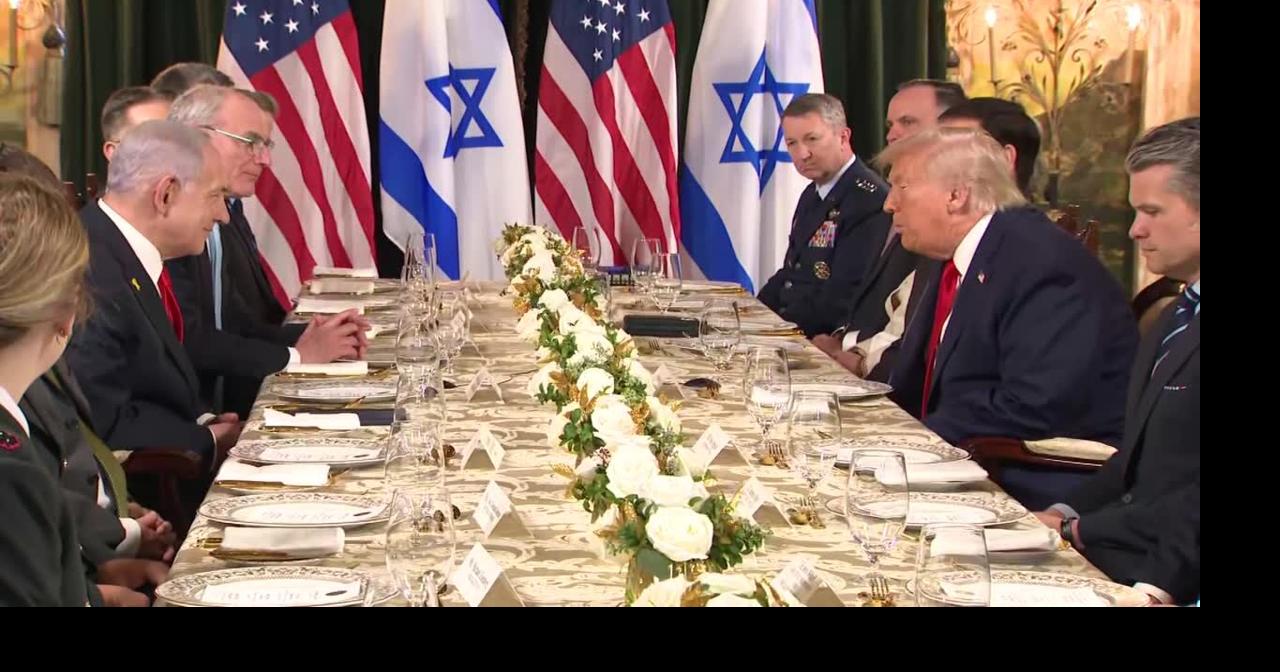Donald Trump and Benjamin Netanyahu meet at Mar-A-Lago | Video | waaytv.com