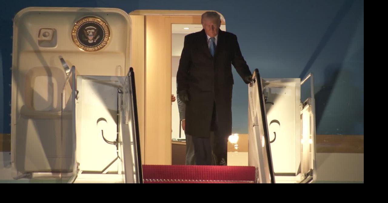 RAW VIDEO: Donald Trump arrives at Joint Base Andrews after Florida ...
