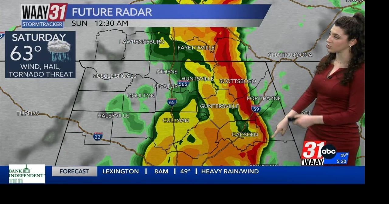 Tracking Saturday's severe weather risk | Video | waaytv.com