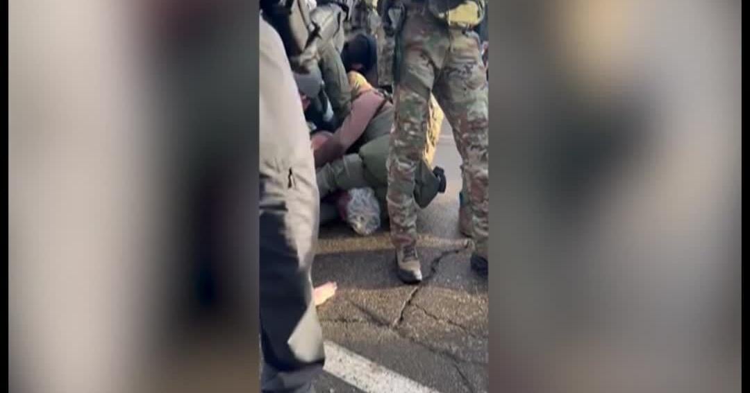 How many ICE agents does it take to subdue 1 Minneapolis protester ...