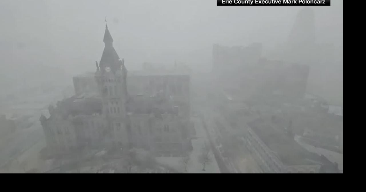 Heavy snowfall reduces visibility in Buffalo, New York | Video | waaytv.com