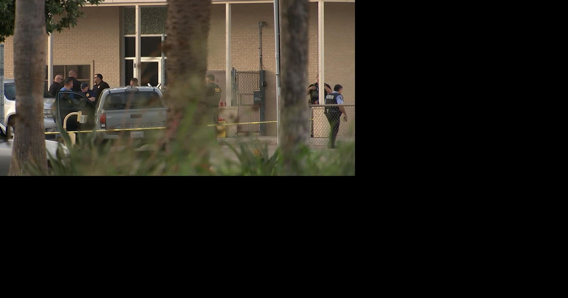 Officer shot and man with rifle killed after exchange of fire at Border ...