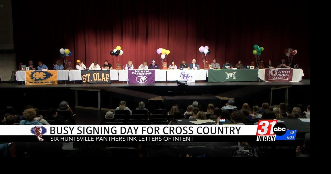 Six runners sign letters of intent at Huntsville High | Video | waaytv.com