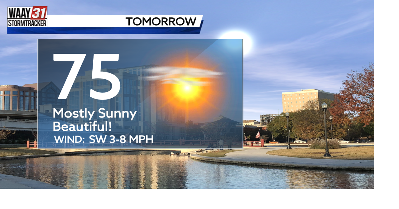 Beautiful weather Tuesday, but stormy later this week | News | waaytv.com