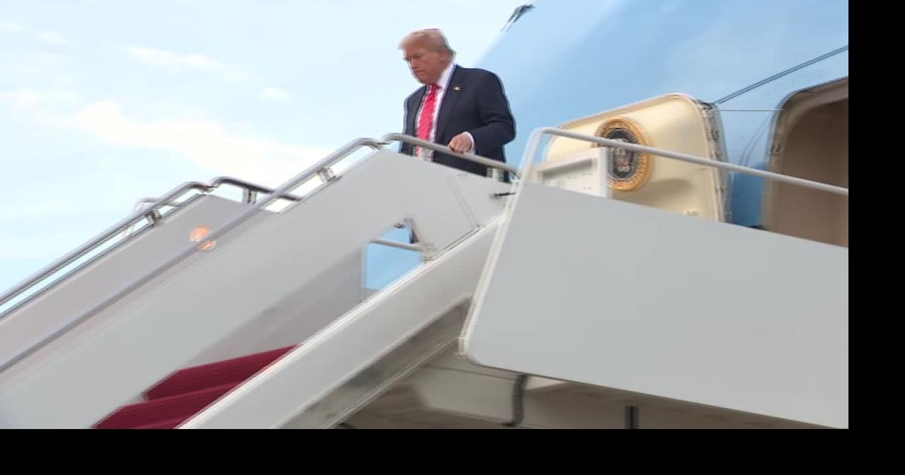 RAW: Donald Trump arrives at Joint Base Andrews | Video | waaytv.com