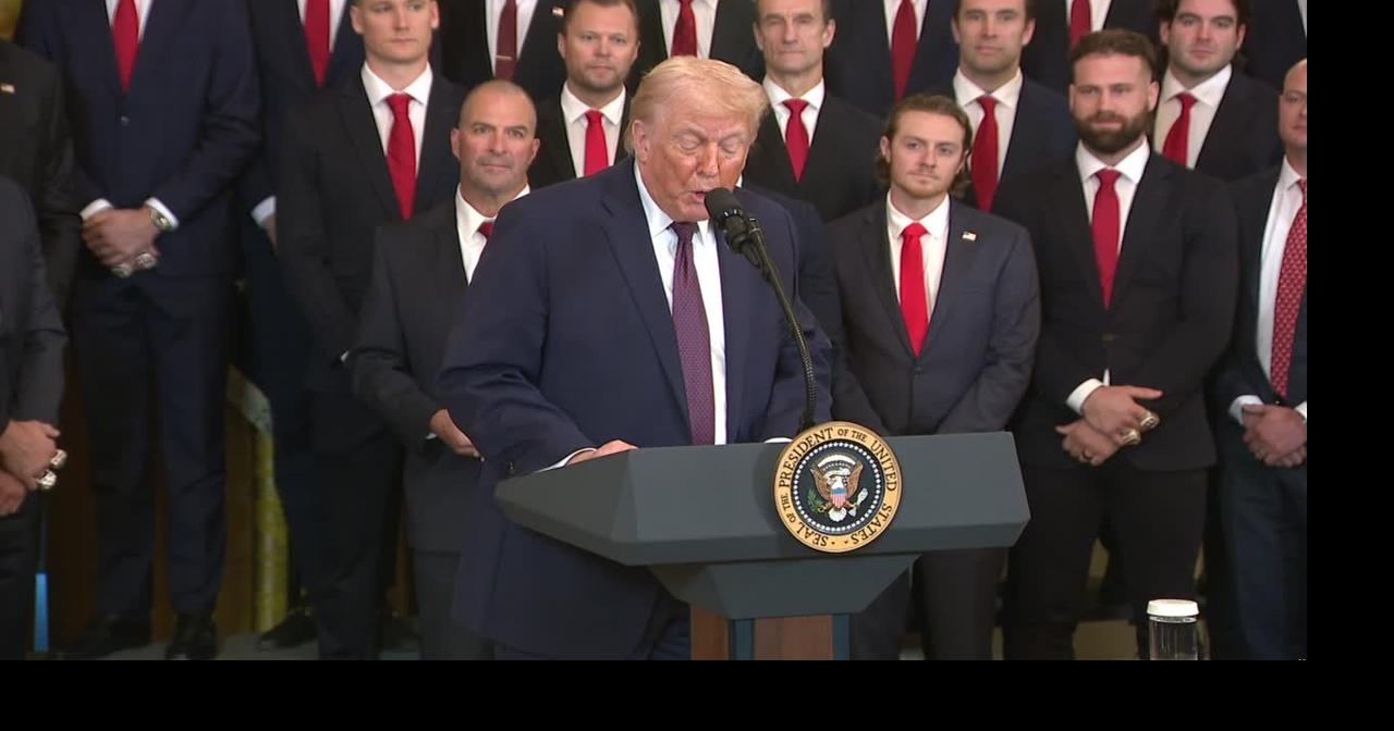 Donald Trump talks Florida Panthers' 2025 Stanley Cup Champions playoff ...