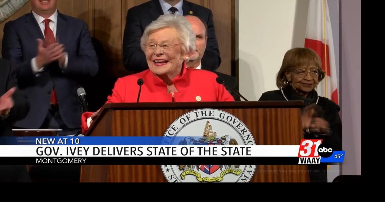 Gov. Kay Ivey delivers 2026 State of the State address to kick off ...