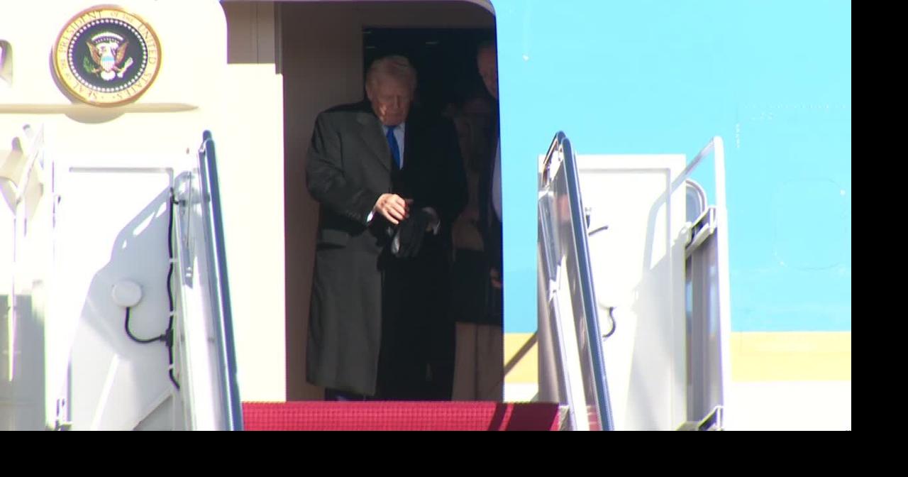 Donald Trump arrives at Joint Base Andrews | Video | waaytv.com