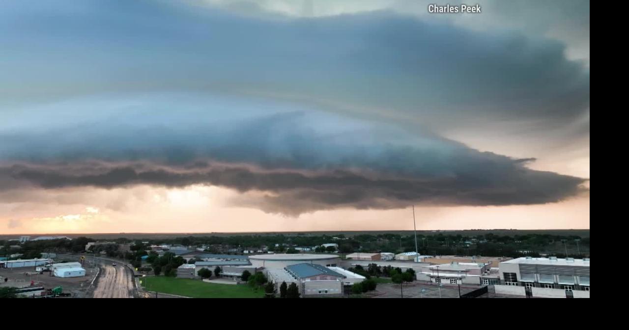 AMAZING storm supercell forms over Plains, Texas | Video | waaytv.com