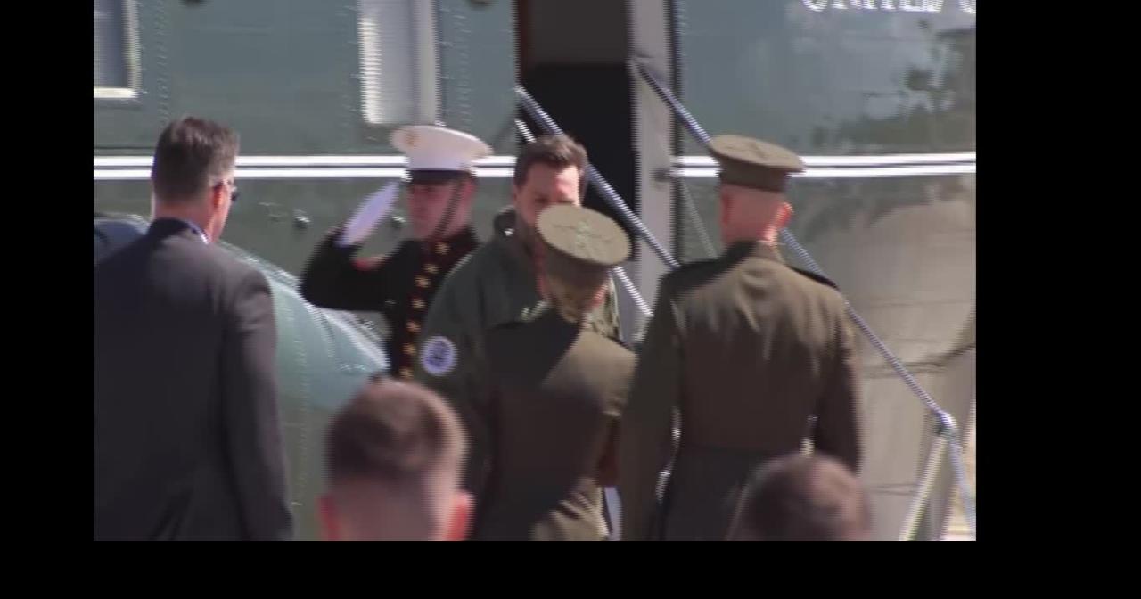 VP JD Vance arrives at Marine Corps Base Quantico | Video | waaytv.com