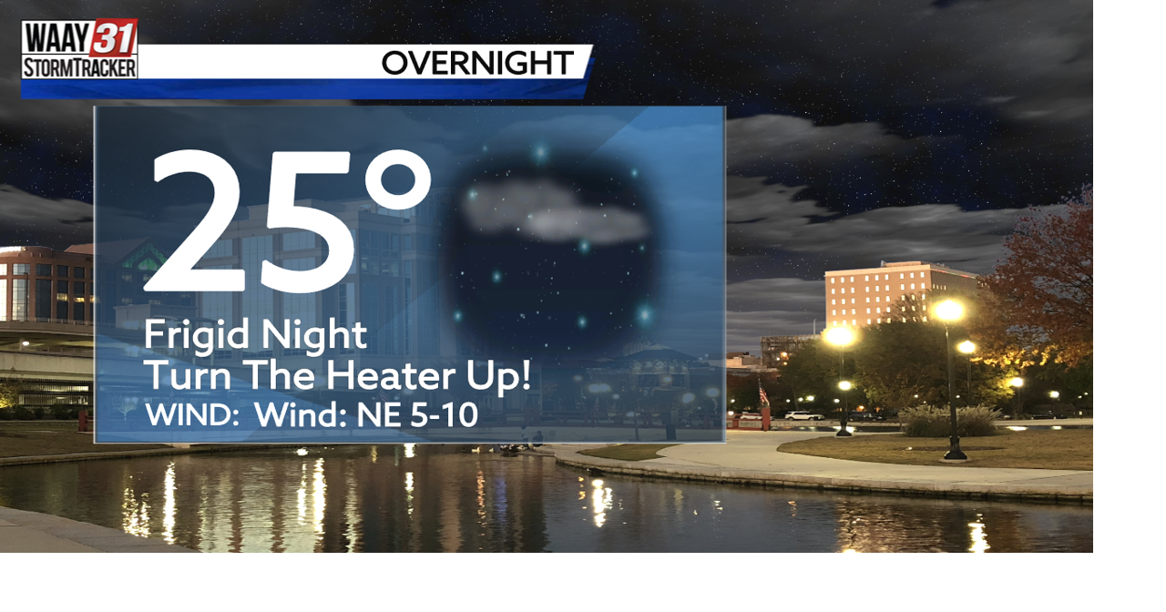 Frigid Saturday night, pleasant but cold Sunday on-tap | News | waaytv.com