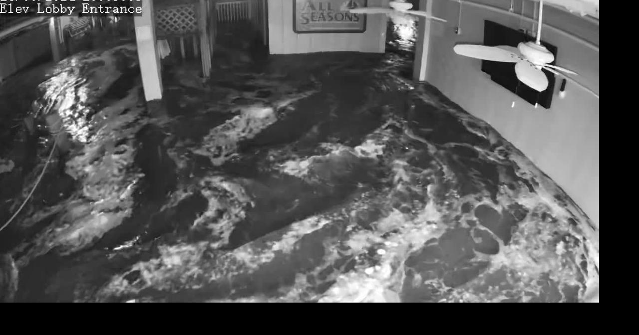 Hurricane Helene flooding fills lobby of Madeira Beach, Florida resort ...