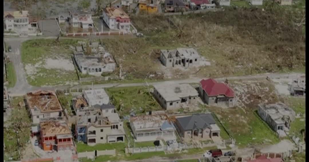 Aerial view of Hurricane Melissa's destruction in St. Elizabeth Parish ...
