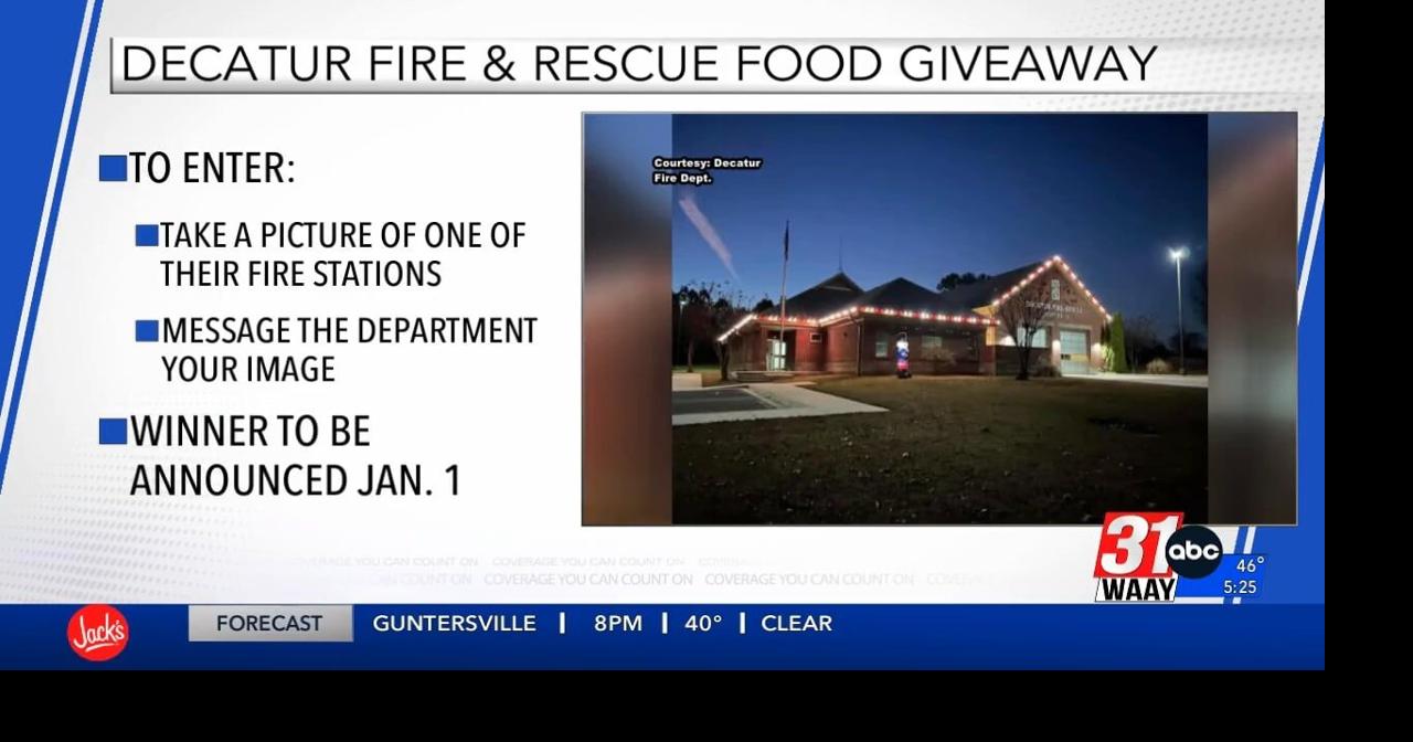 Decatur Fire & Rescue giving away family meal | Video | waaytv.com