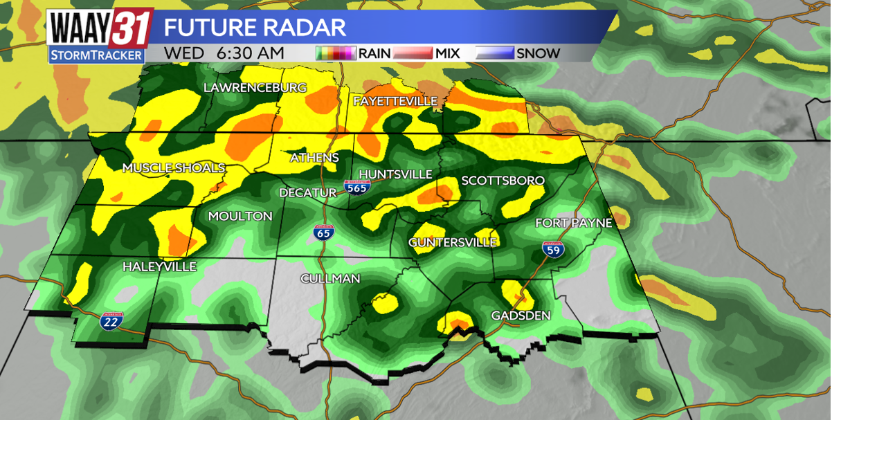30 mph winds, widespread rain, below average temperatures all day ...