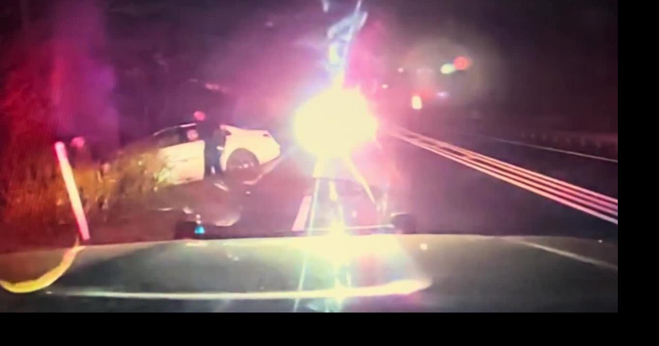 Watch New Jersey police rescue driver from BURNING CAR | Video | waaytv.com