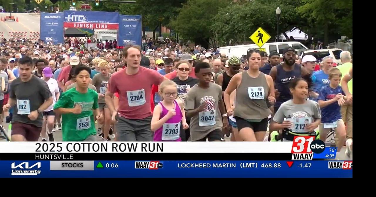 Huntsville's Cotton Row Run honors veterans | Video | waaytv.com
