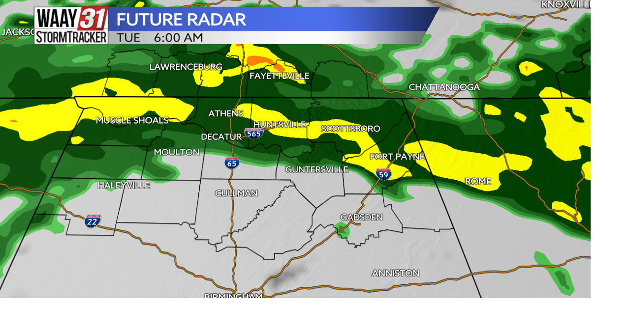 Wet stretch through midweek | News | waaytv.com